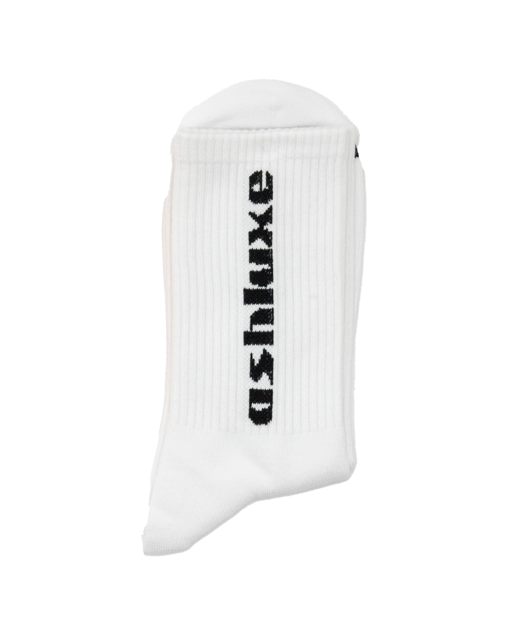 Ash Logo Socks White Black – ASHLUXE