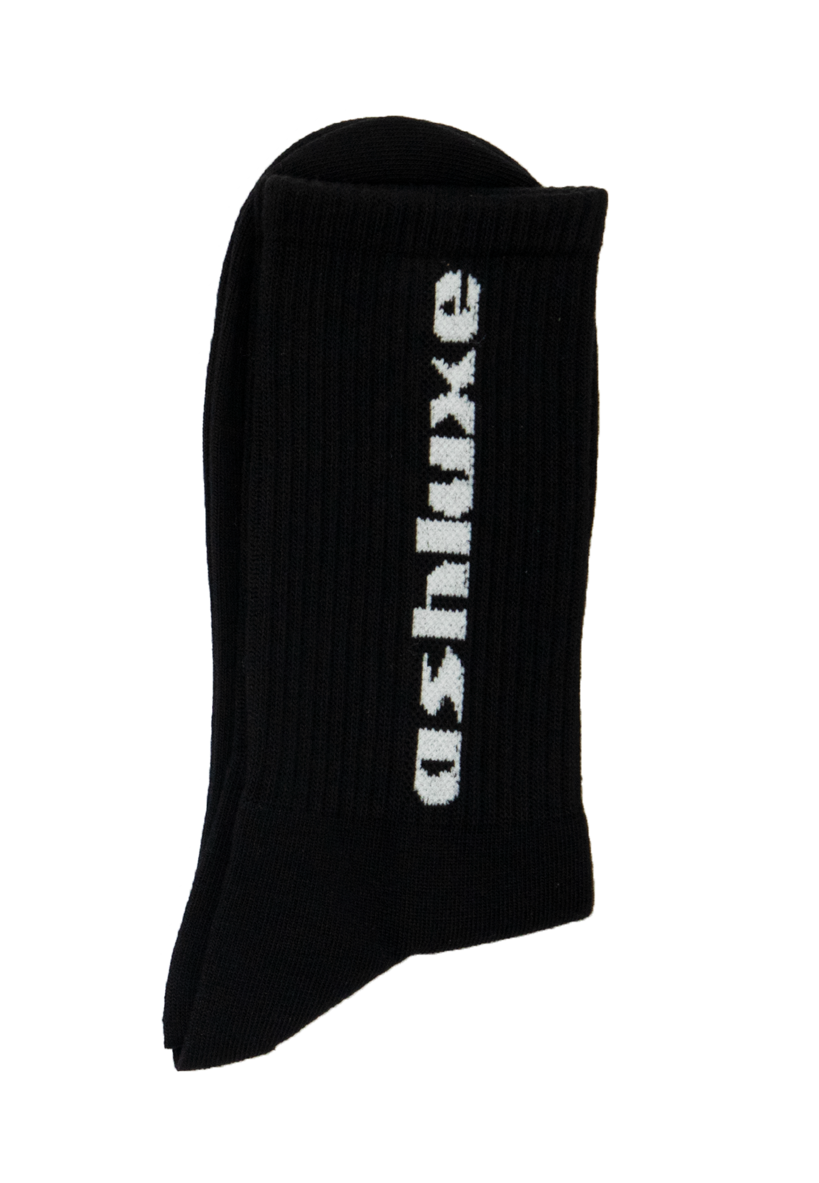 Ash Logo Socks - Black – ASHLUXE